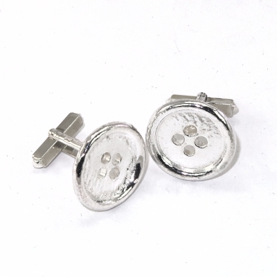 Silver cufflinks by John Huddleston - Silversmith