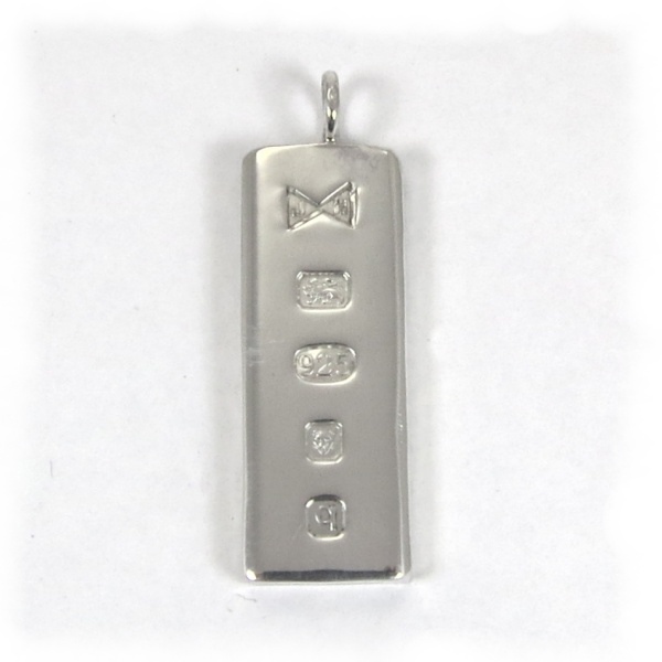 Silver ingot pendants by John Huddleston - Silversmith
